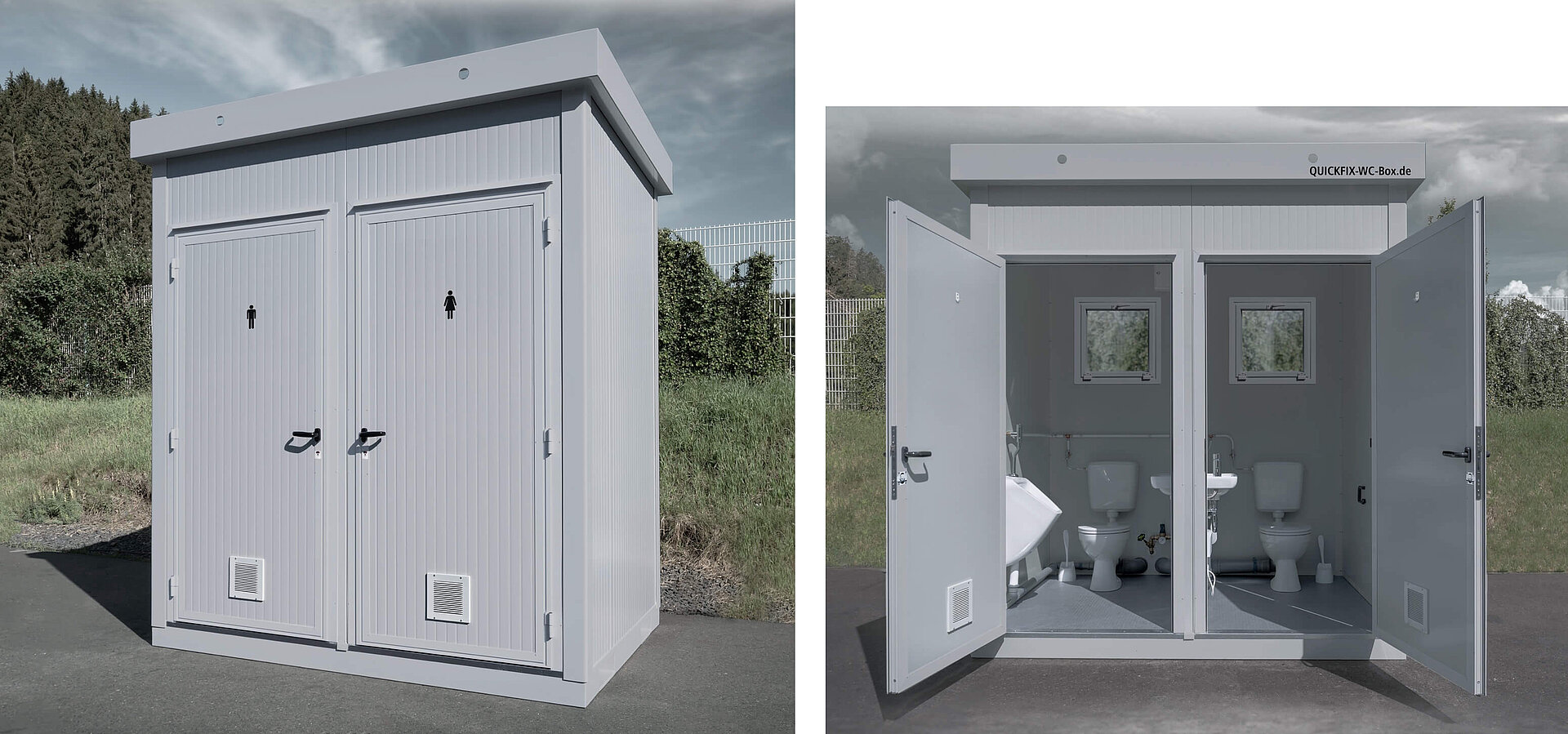 QUICKFIX WC-Box | WC-Kabine | KLEUSBERG