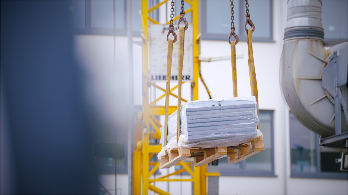 Innenausbau im VDE ModuLine® Gebäude geht voran